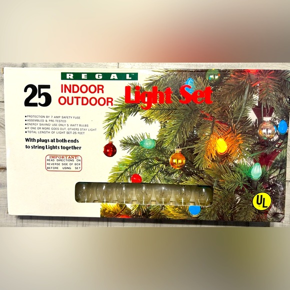 Holiday | Vintage Christmas Lights Big Bulb 25 Light Set C9 14 String ...